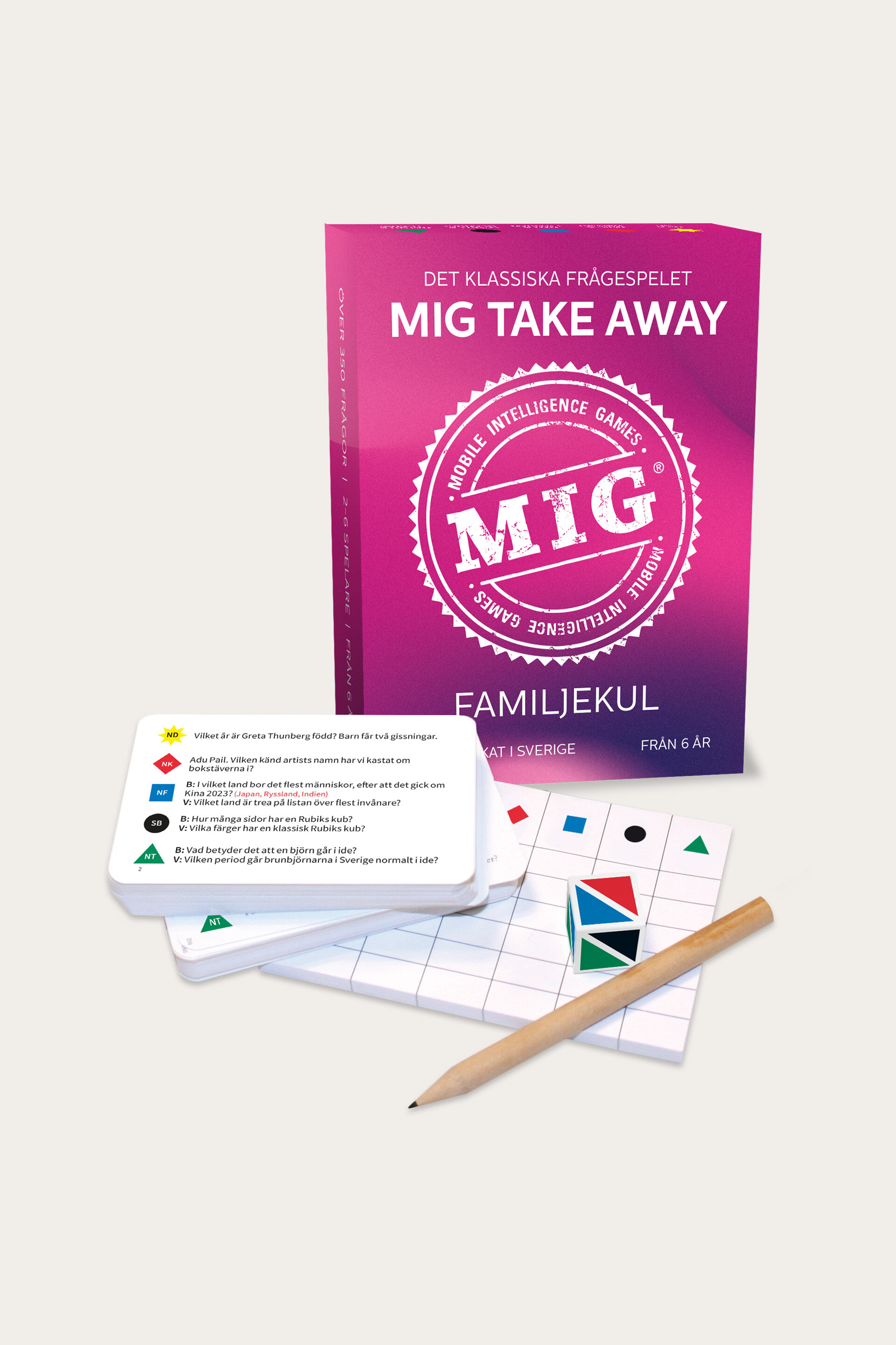 Spel Mig take away familjekul - Lagerhaus.se - Lagerhaus